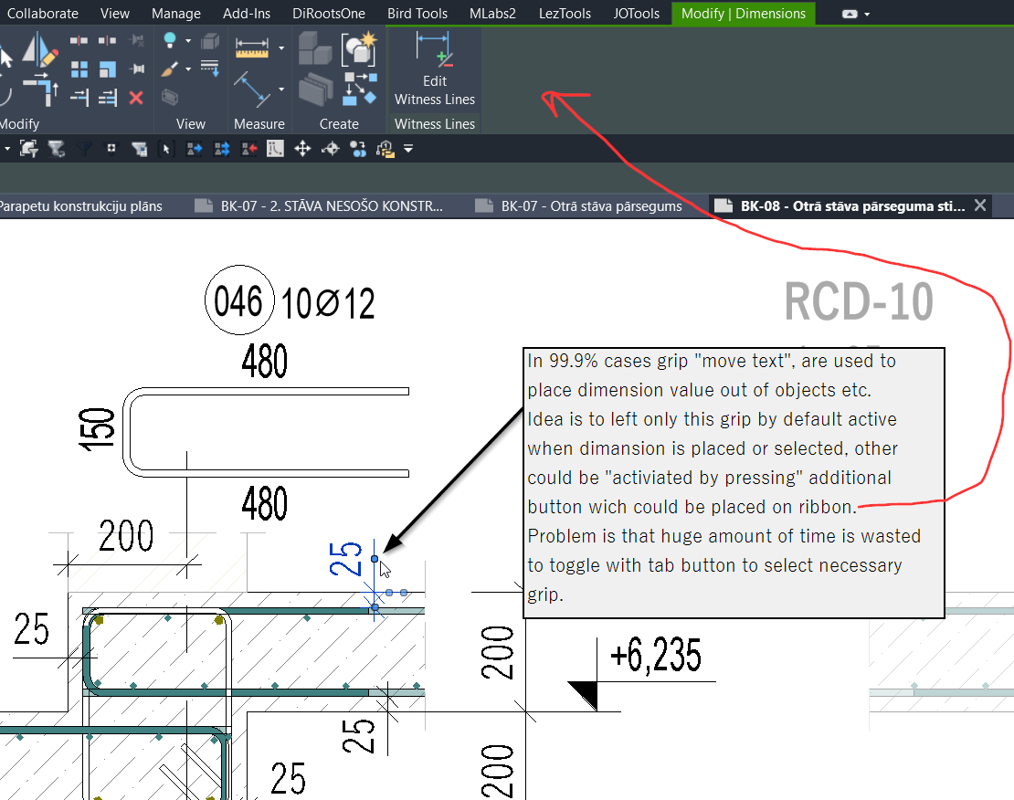 Dimension text position - Autodesk Community