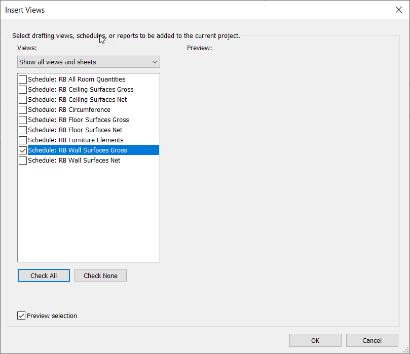 Room schedule with wall area - Autodesk Community