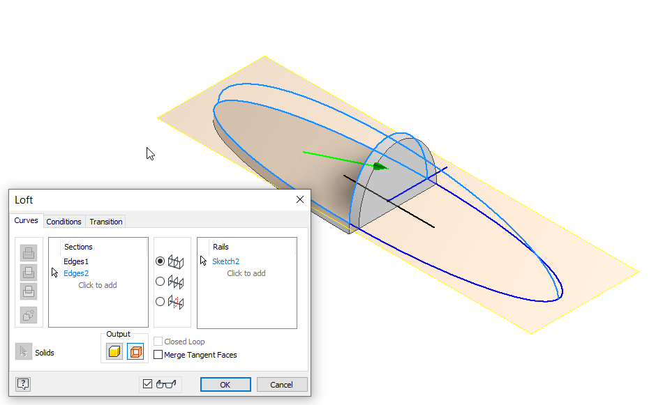 Solved: Loft and tri-axial ellipsoid - Autodesk Community