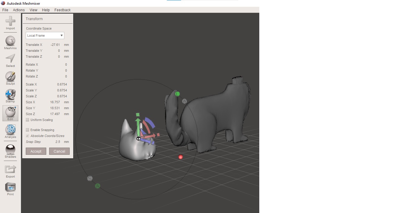 Enlarge an .stl file to make a larger hole inside - Autodesk Community