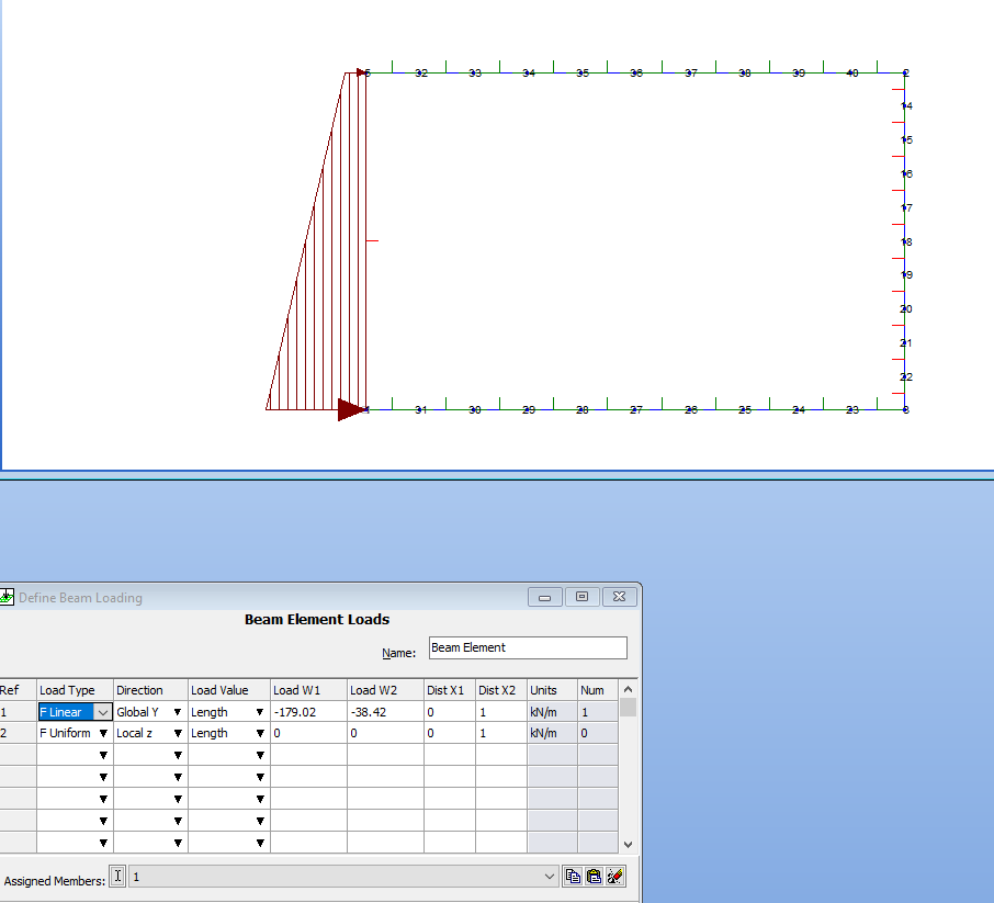 Trapezoidal Loading on a 2d Model split member - Autodesk Community