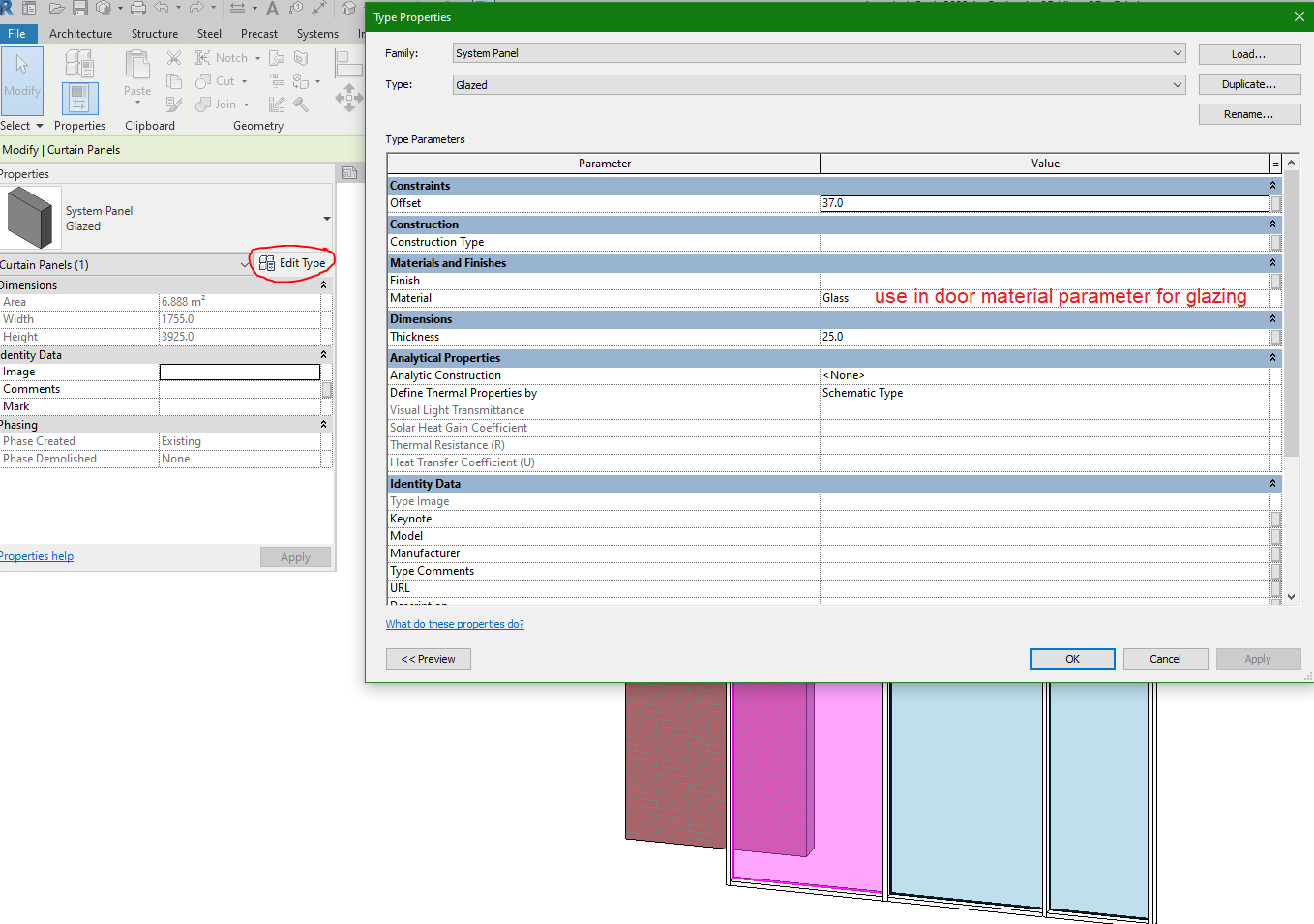 Solved: How to make transparent glass sliding door in curtain wall - Autodesk Community