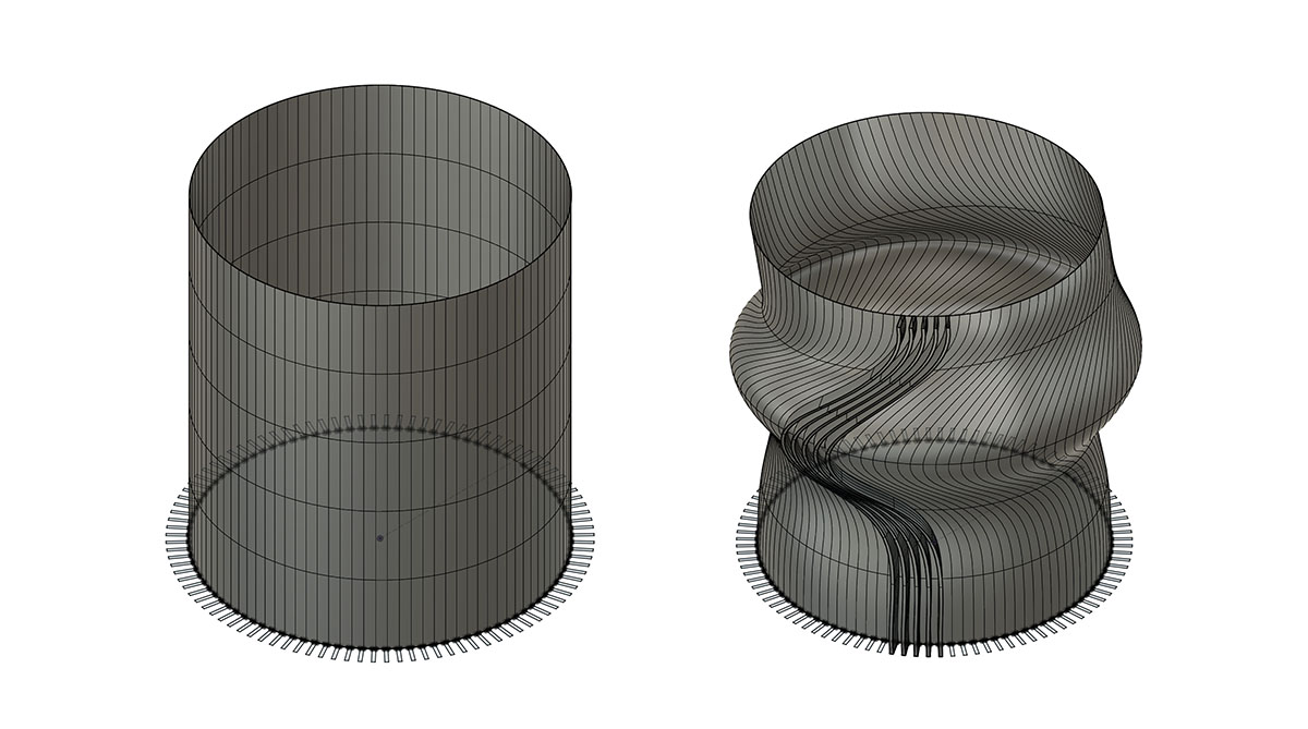 Solved: Regular rib pattern on irregular curved surface body - Autodesk ...