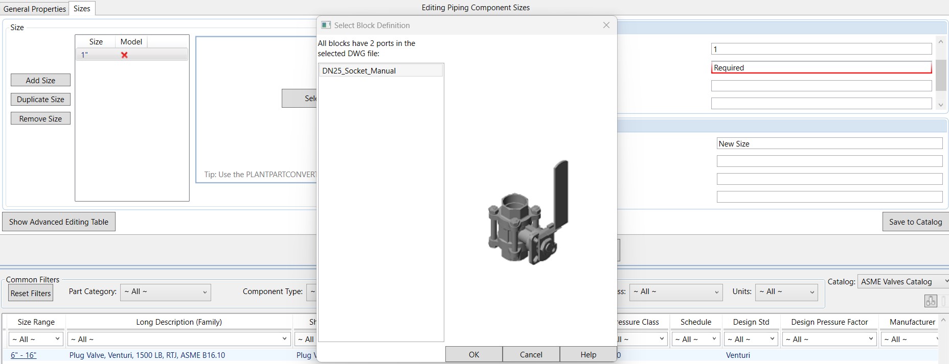Solved: How to modify the "Edit Operator Assignements" for new valves in 3D and for isometric ...