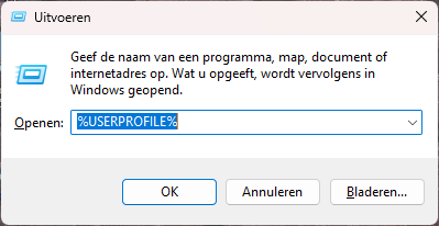 %USERPROFILE% not working in settings. It refers to my onedrive folder ...