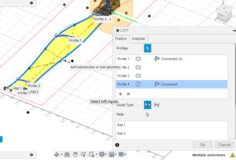 Loft between complex surfaces - Autodesk Community