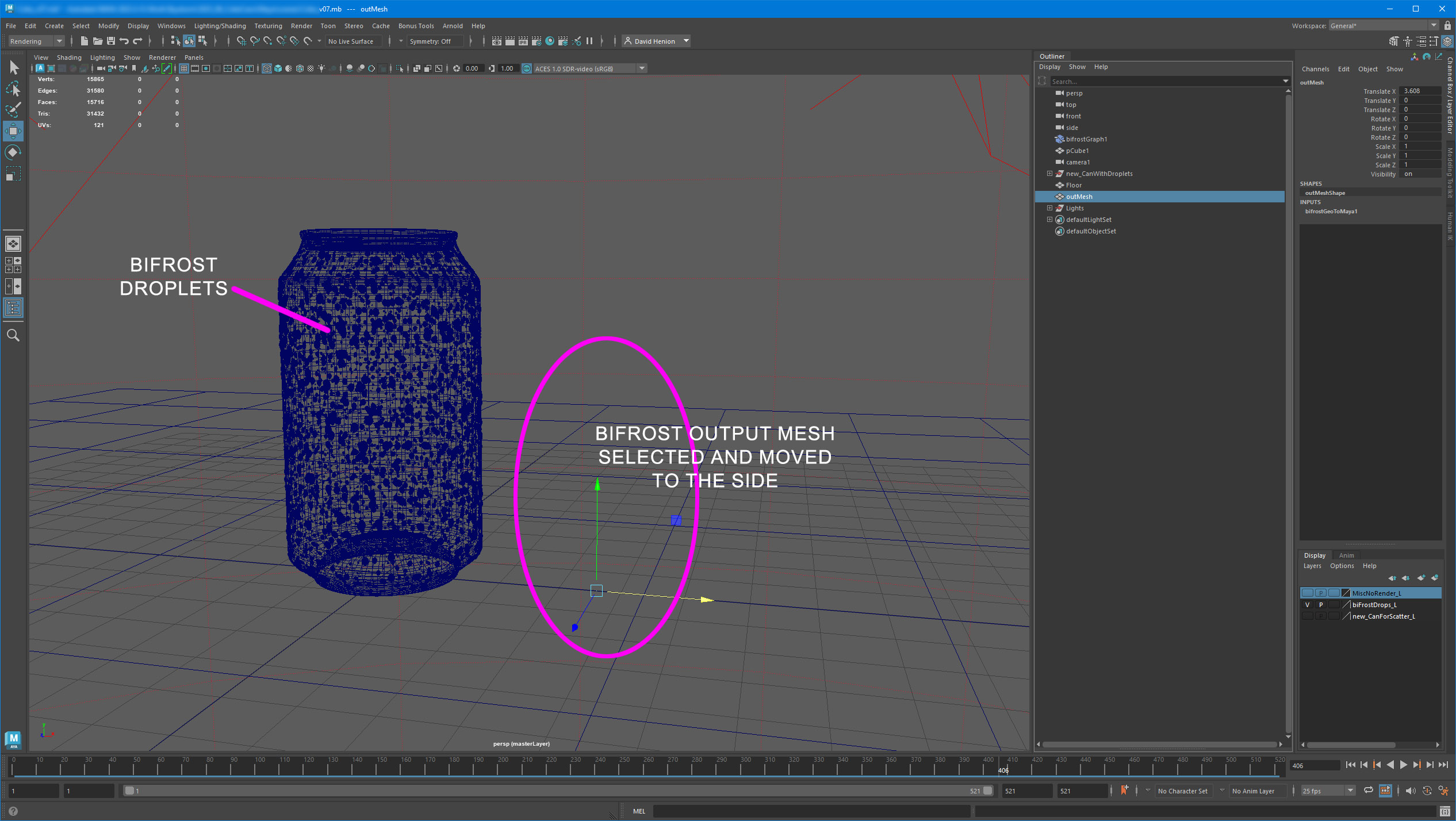Solved: Bifrost create maya mesh creates empty mesh with no geometry ...