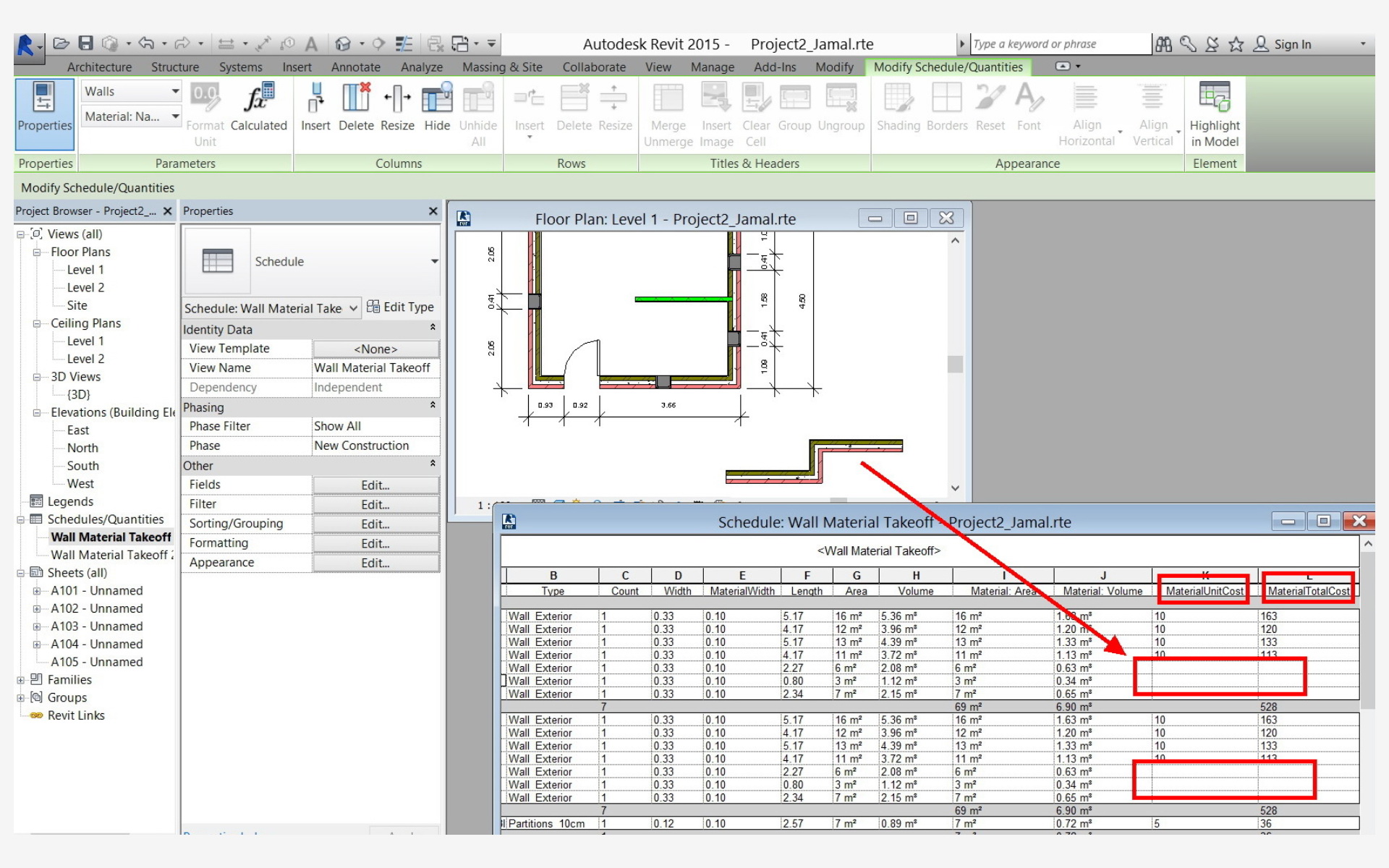 How to calculate the cost of material and labor in Revit? - Autodesk ...