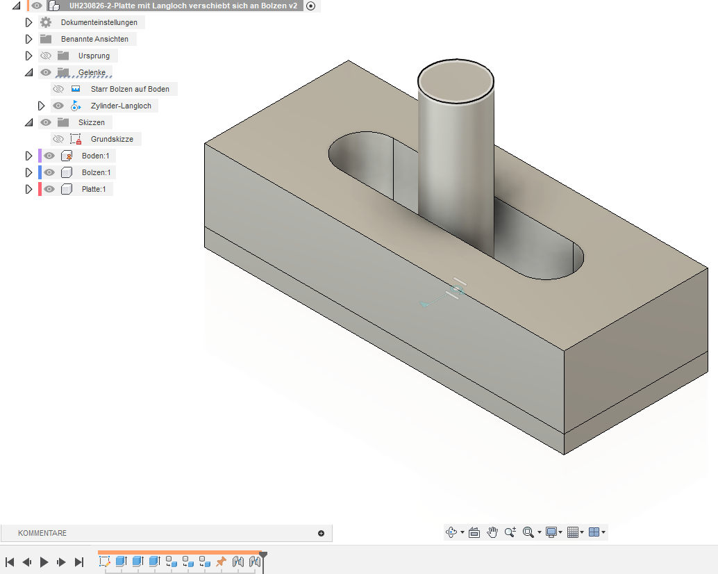 Gelöst: Gelenk Bolzen und Langloch - Autodesk Community
