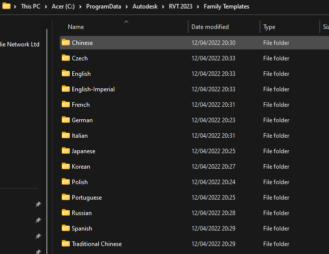 Metric generic model has not been existed after installation of Revit ...