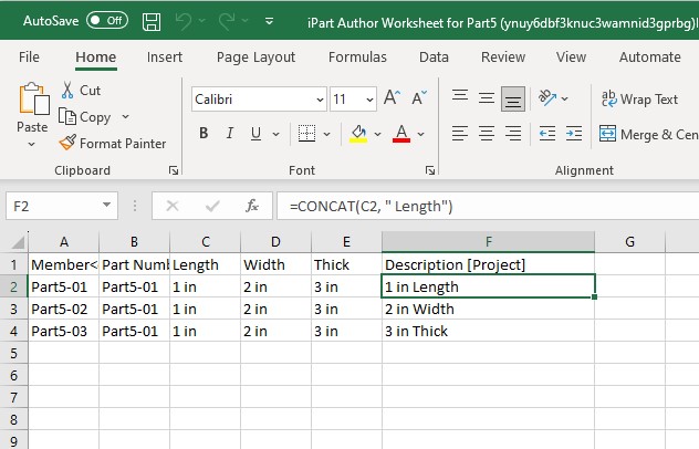 Table driven iPart, iProperty formula needs to be different in each "child" part. - Page 2 ...