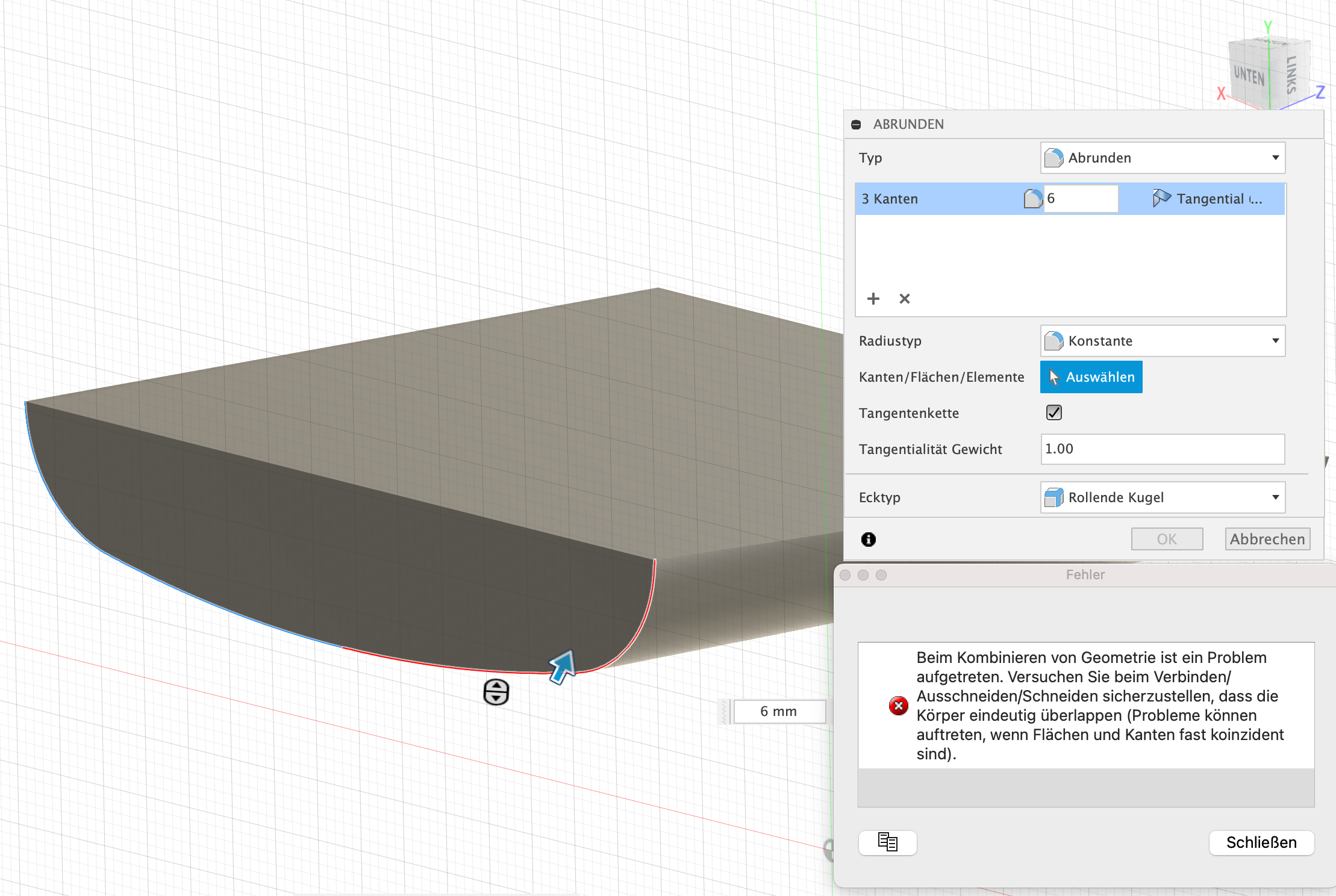 Gelöst: Abrunden erzeugt Fehler - Autodesk Community