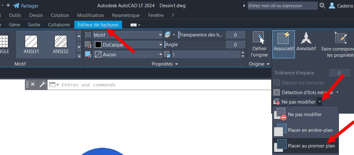 Résolu : AutoCAD : Hachure qui n'apparait plus - Autodesk Community