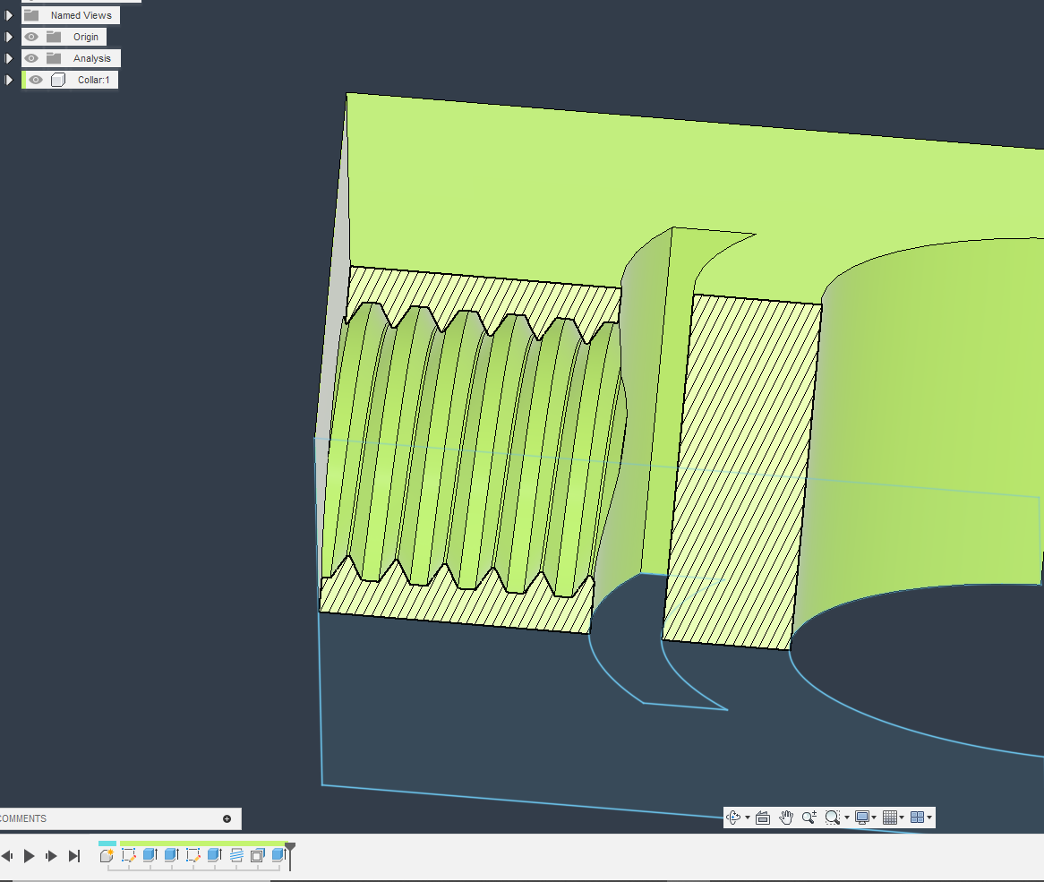 Solved: 'Offset face' on threads fails on simple shape - Autodesk Community