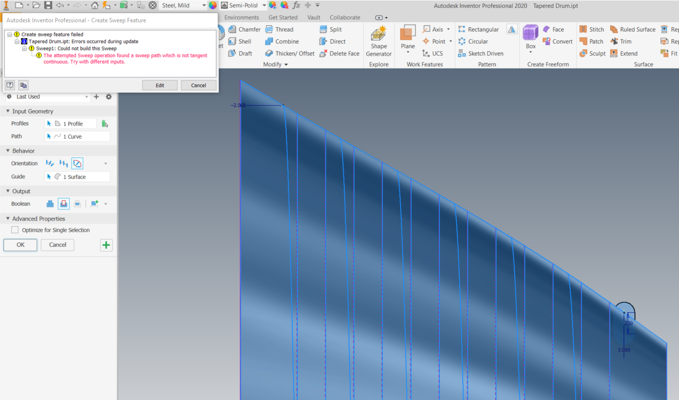 Sweep Over Helix - Profile Rotating Along Helix Path - Autodesk Community