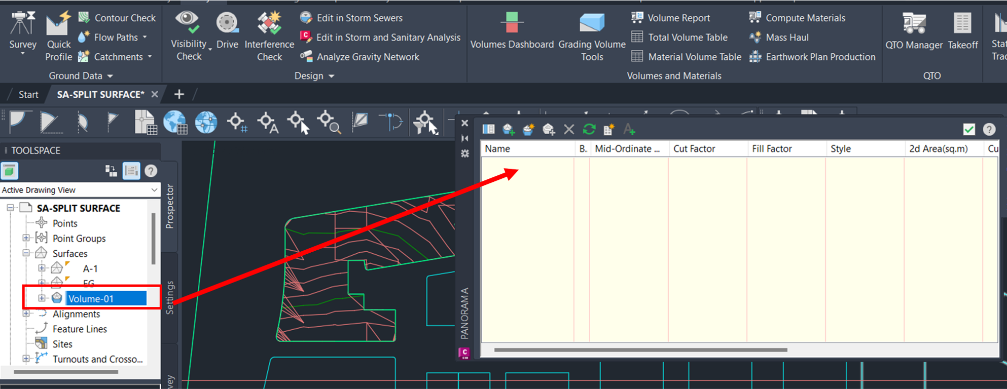 The volume surface does not appear in volumes dashboard - Autodesk Community