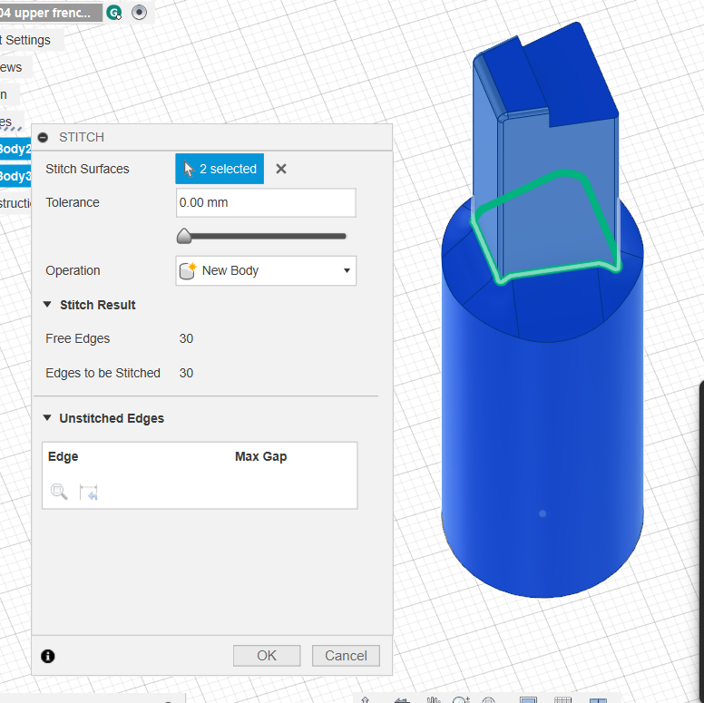Stitch adds unwanted features? - Page 2 - Autodesk Community