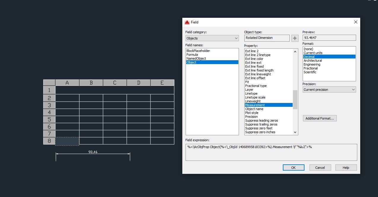 Solved: dimensions in tables - Autodesk Community
