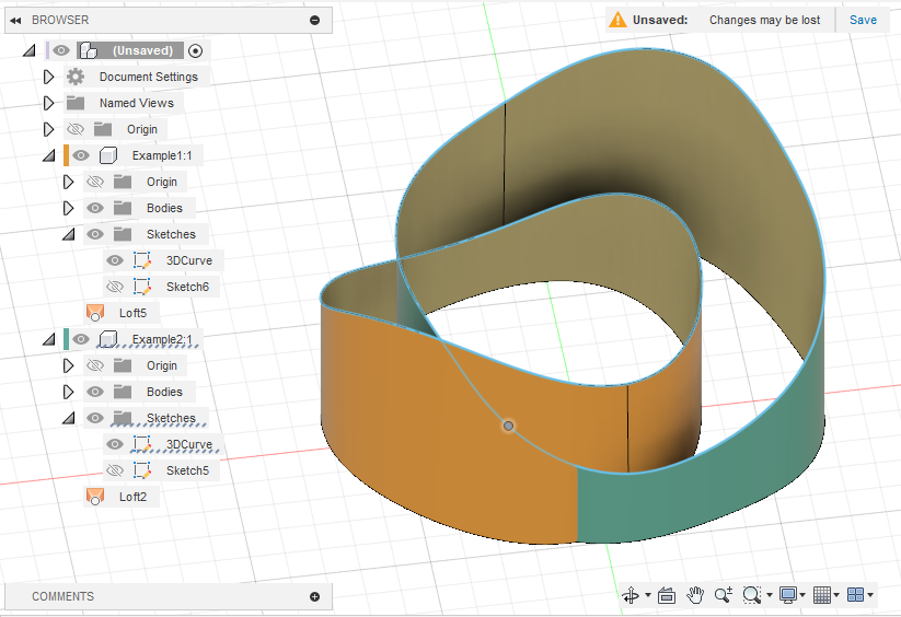 Solved: self intersecting loft on 3D curve - Autodesk Community