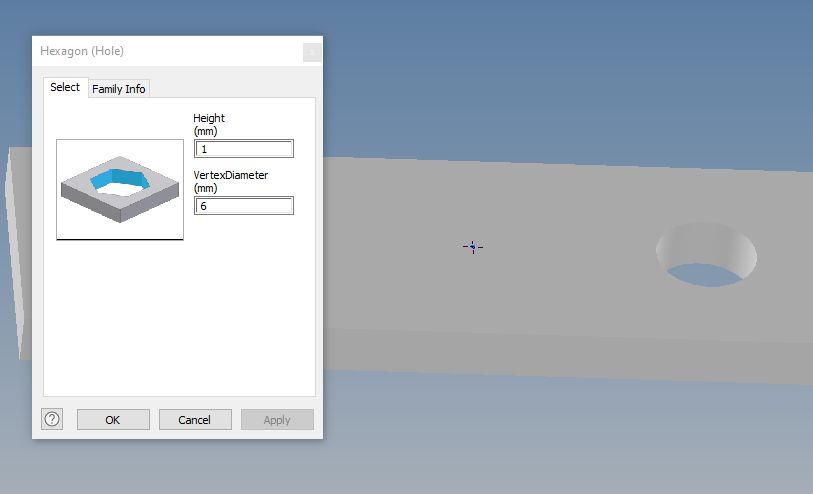 Create Hexagon with Hole feature - Autodesk Community