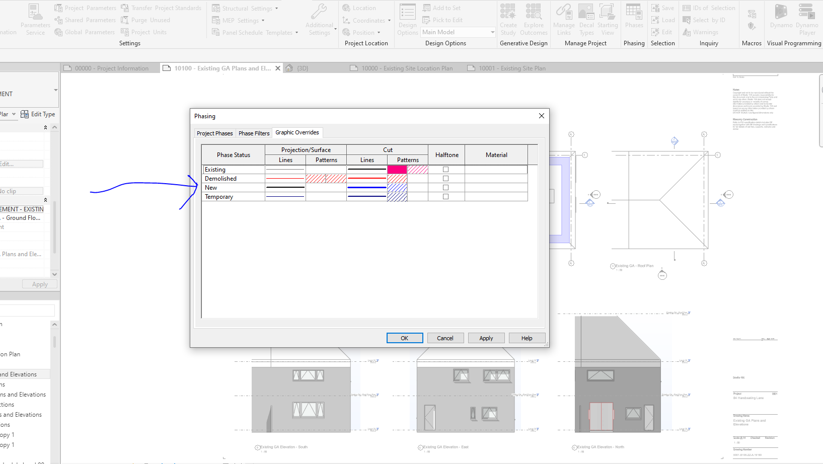 Existing Phase Walls showing as New Construction via Phase override ...