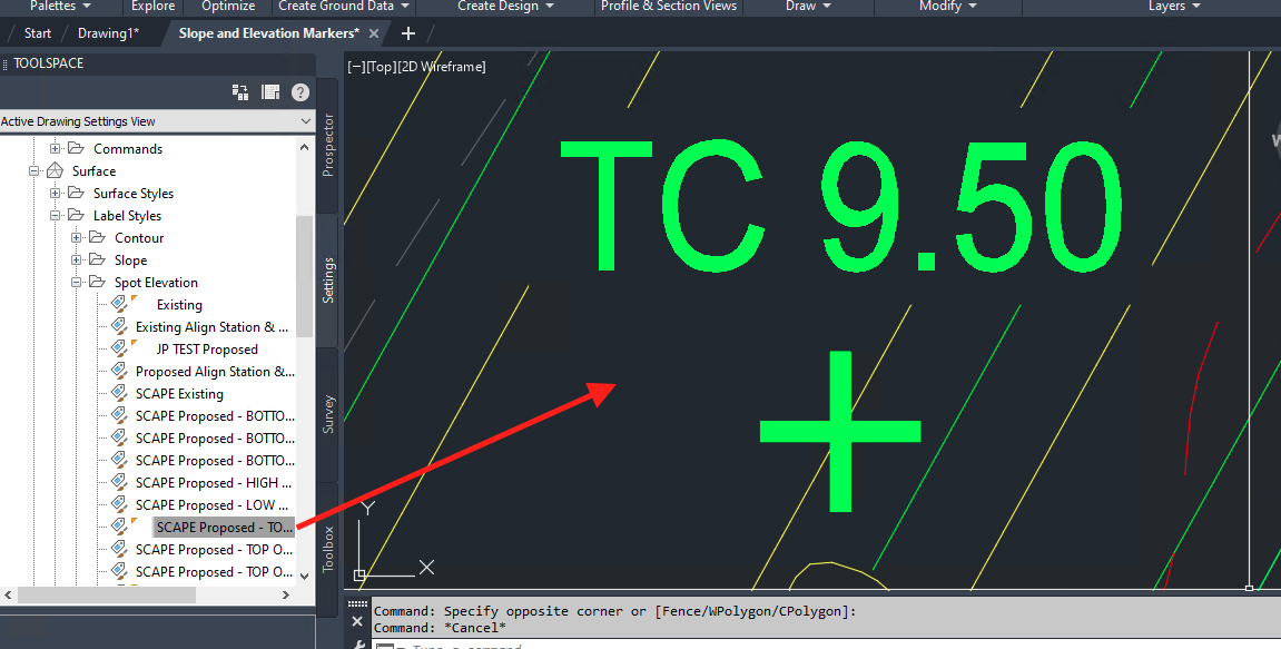 Solved: Specifying a Marker Style in the settings for a Surface Spot Elevation Style - Autodesk ...