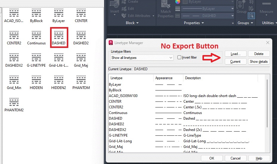 Solved: How to change the Line Type spacing scale without changine the Line Type thickness ...