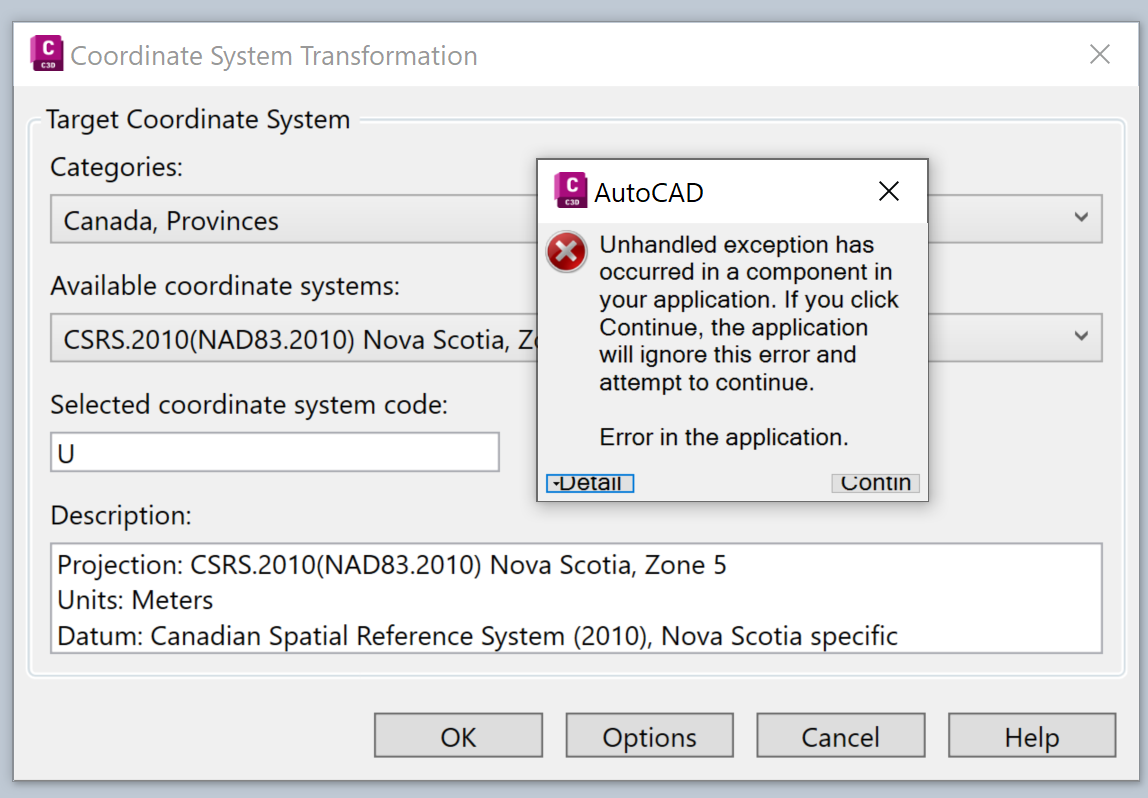 Autodesk Coordinates Transformation Tool 2024 not working - Autodesk ...