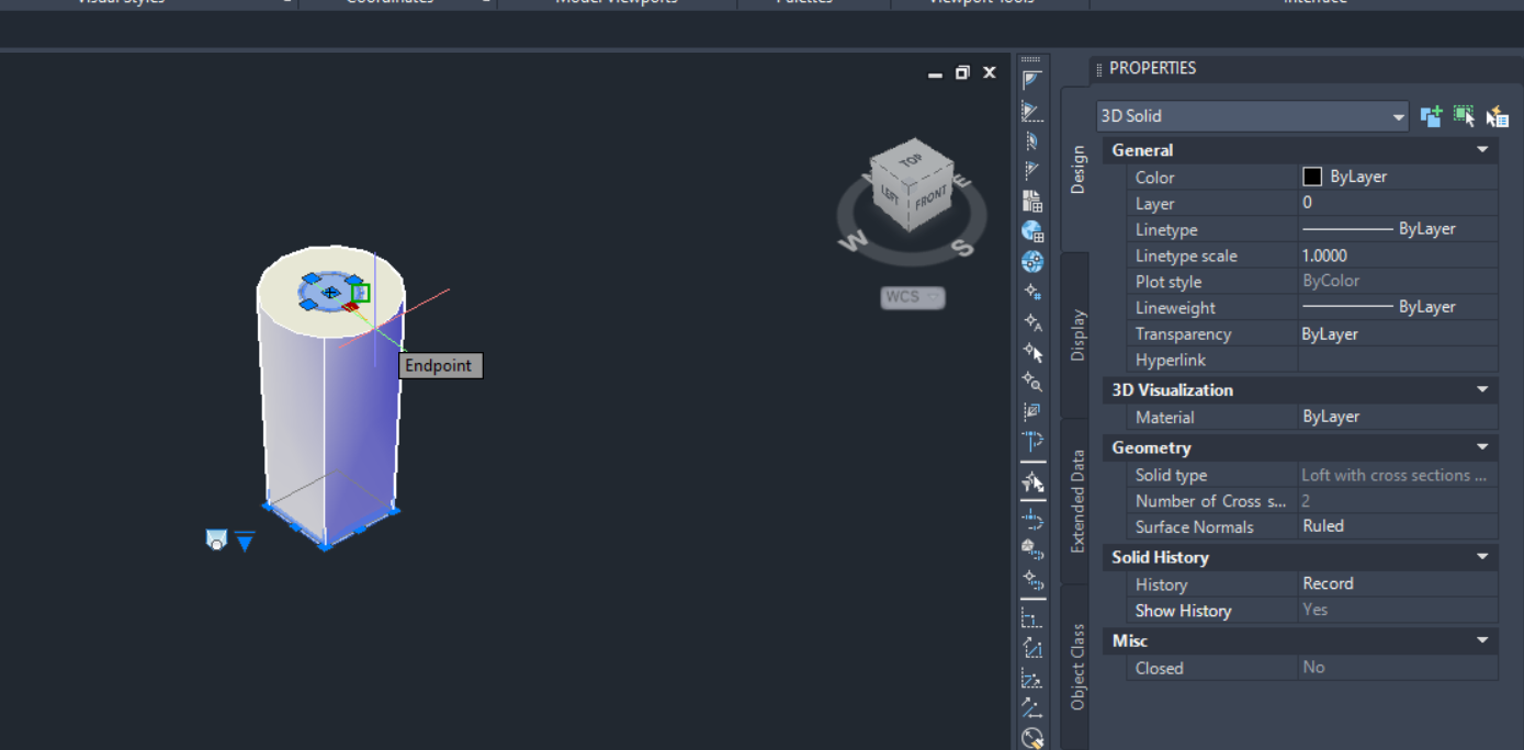 Solved: Object history - see properties for loft cross section - Autodesk Community