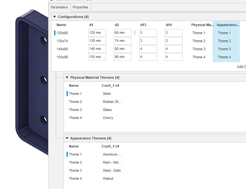 Solved: Configuration not change the appearnce - Autodesk Community