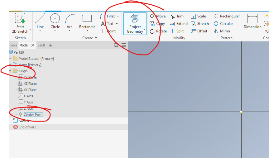 Solved: Green centerpoint deleted - Autodesk Community
