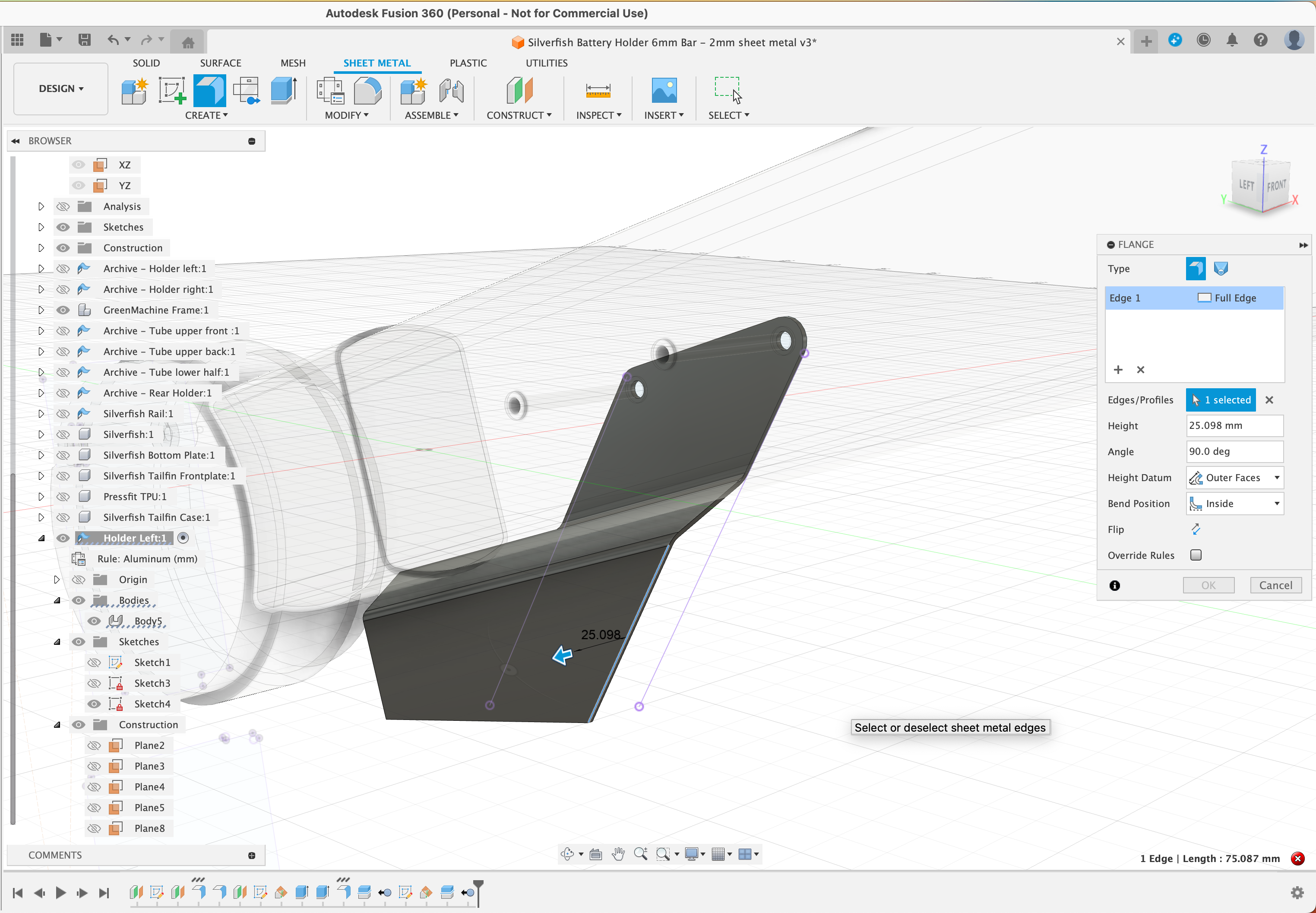 Solved: Can't flange sheet metal part, after splitting it. Alternative workflow? - Autodesk ...