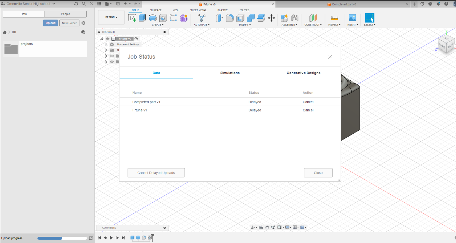 Student files are failing to upload to the cloud. - Autodesk Community