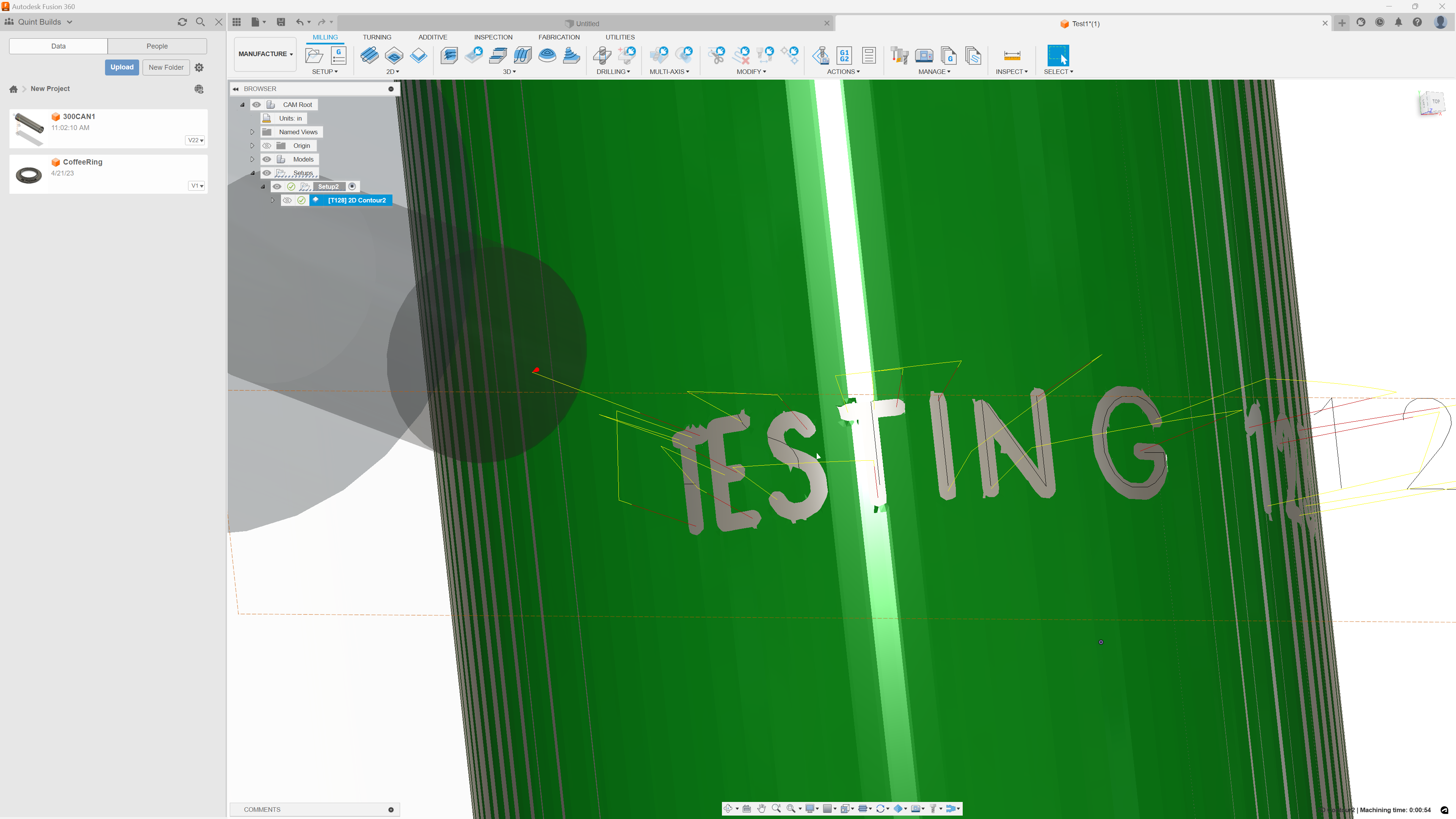 Solved: 4th axis rotary engraving stick lettering - Autodesk Community