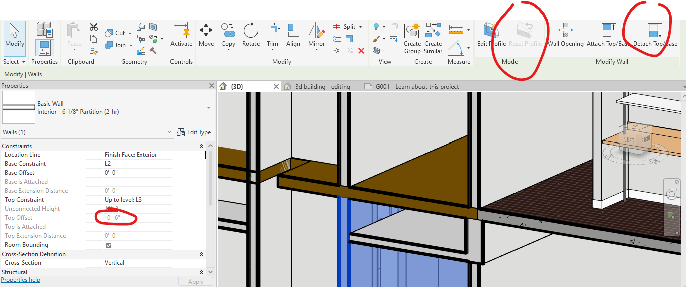 Solved: Understanding interior walls in Revit Sample Project Snowden ...