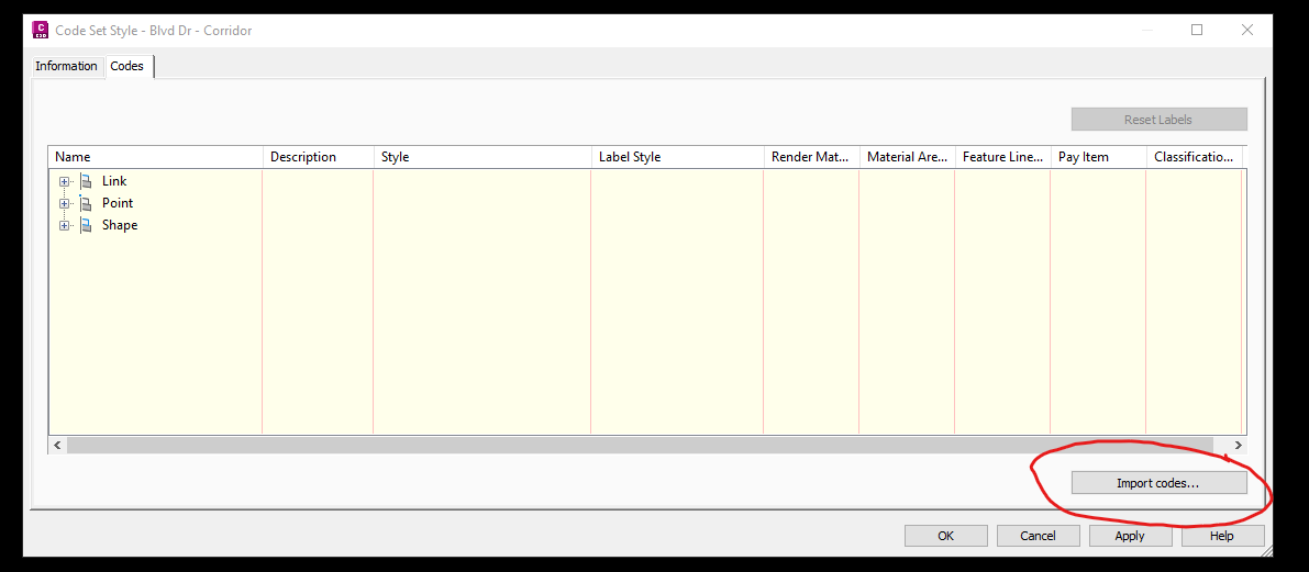 Solved: Links not importing from BasicCutFillSideDitch subassembly for code set style - Autodesk ...