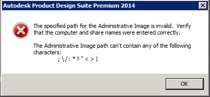 "Invalid" Administrative Path - Autodesk Community
