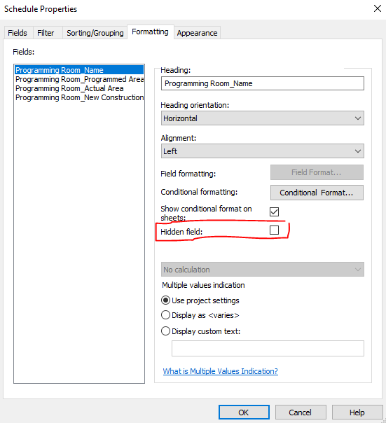 Solved: HIDE LEVEL FROM OCCUPANCY LOAD SCHEDULE - Autodesk Community