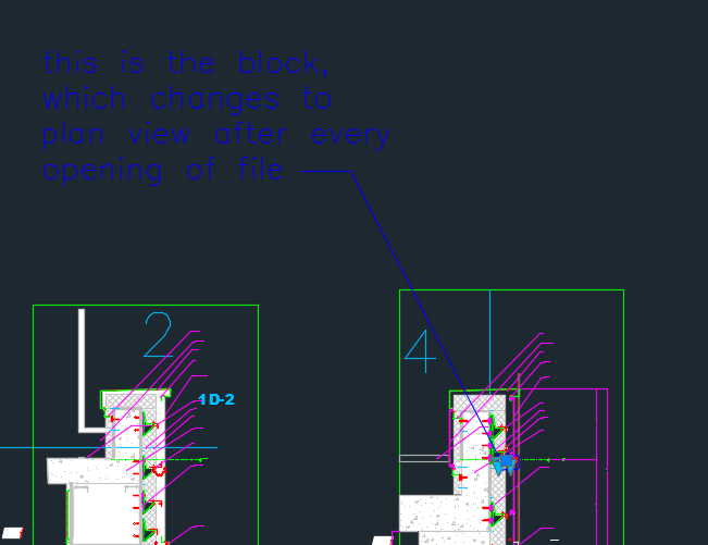 AutoCAD changes the original block with the other block inside the visibility when opening the ...