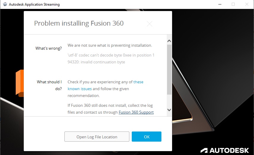 Upgrade error - Autodesk Community