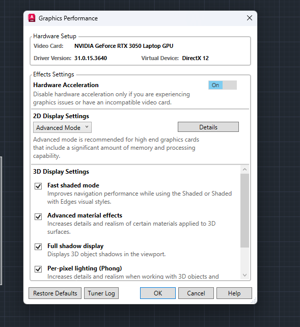 Refresh Rate/Frame Rate Locked - Autodesk Community