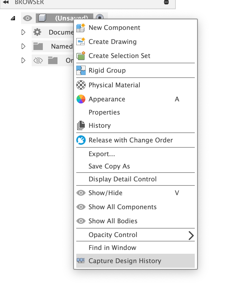 Solved: Operations not being recorded in Timeline (but appear in the Browser?) - Autodesk Community