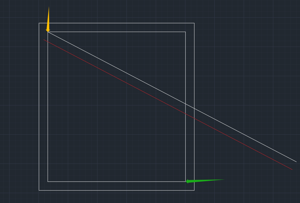 Solved: rotate a line from a center point that is not on the line itself and make the line land ...