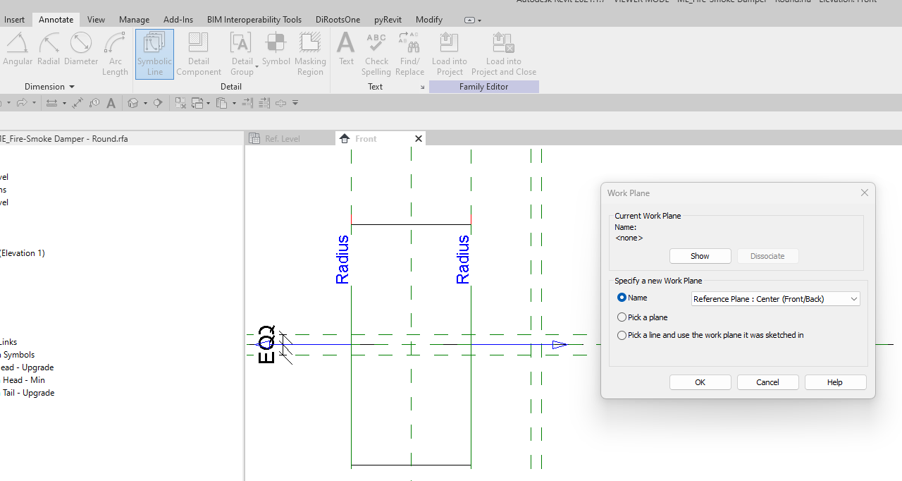 Annotation Symbols on Front/Back views - Autodesk Community