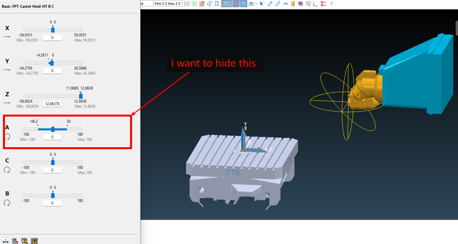 Solved: How to hide an axis movement in the Machine Tool Position - Autodesk Community
