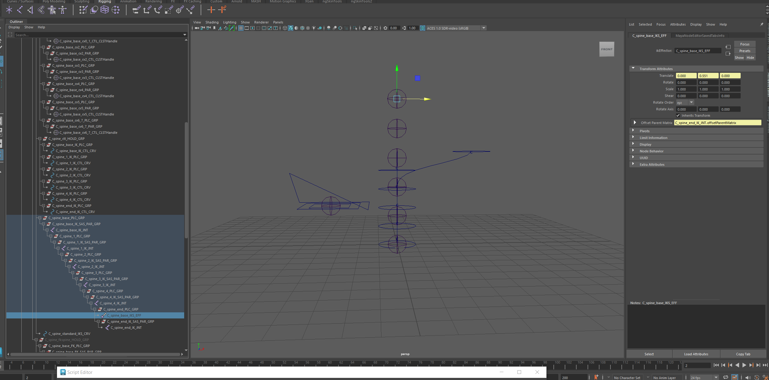 Solved: Spline IK seems to break after saving out the file and reopening it - Autodesk Community