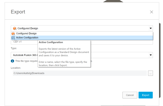 Solved: EXPORT .STEP FROM CONFIGURED DESIGN - Autodesk Community