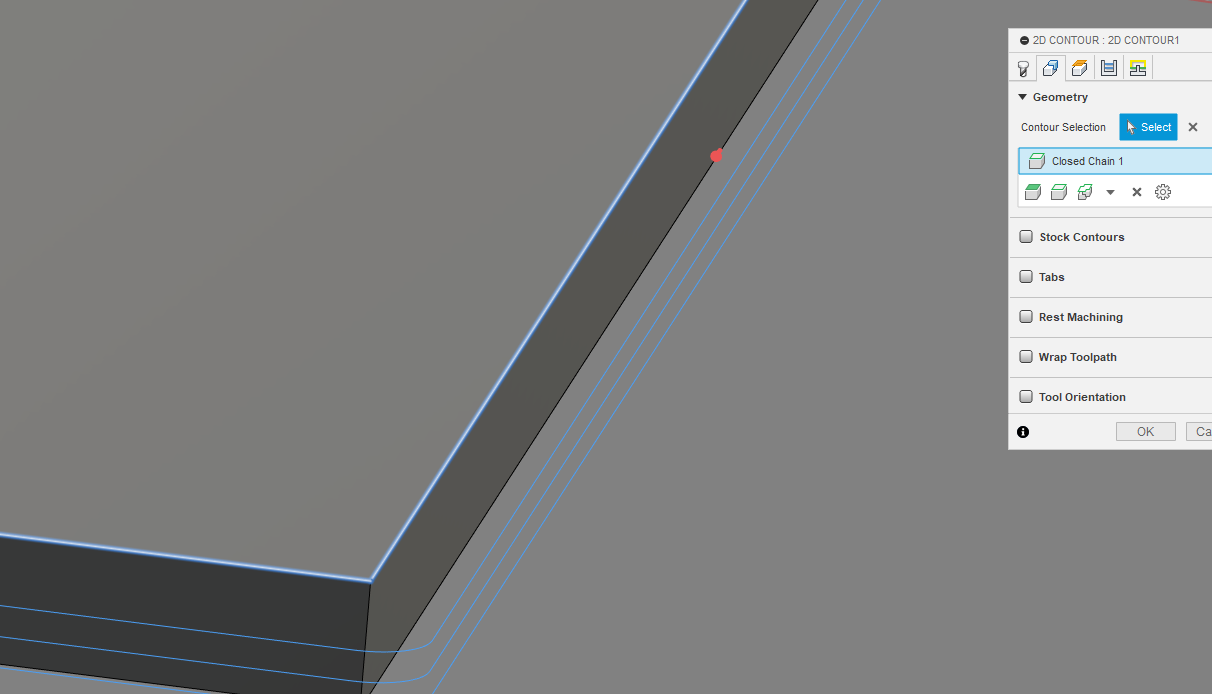 Solved: 2 D Contour cutting smaller than model - Autodesk Community