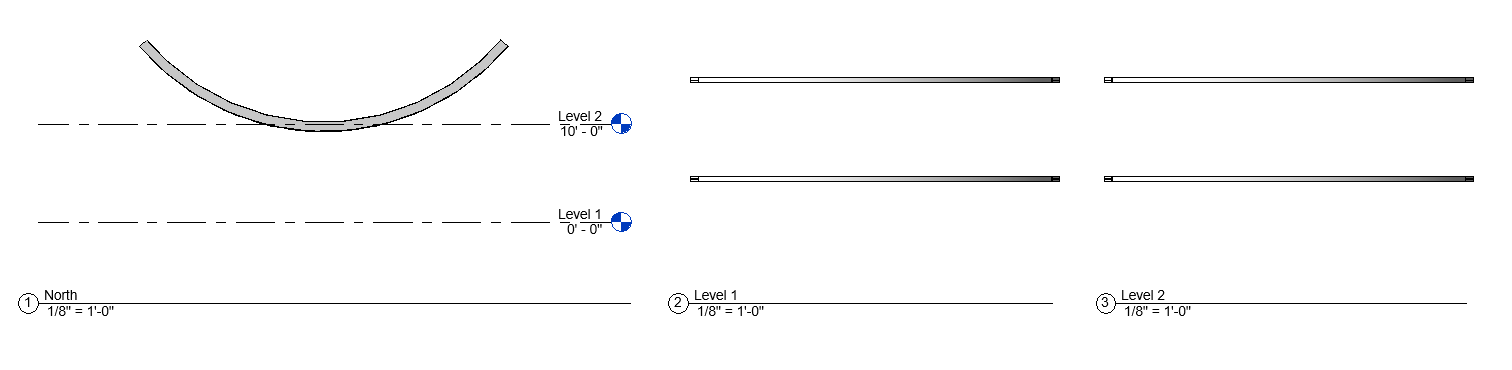 Solved: Arc beams for curved and visibility issue - Autodesk Community