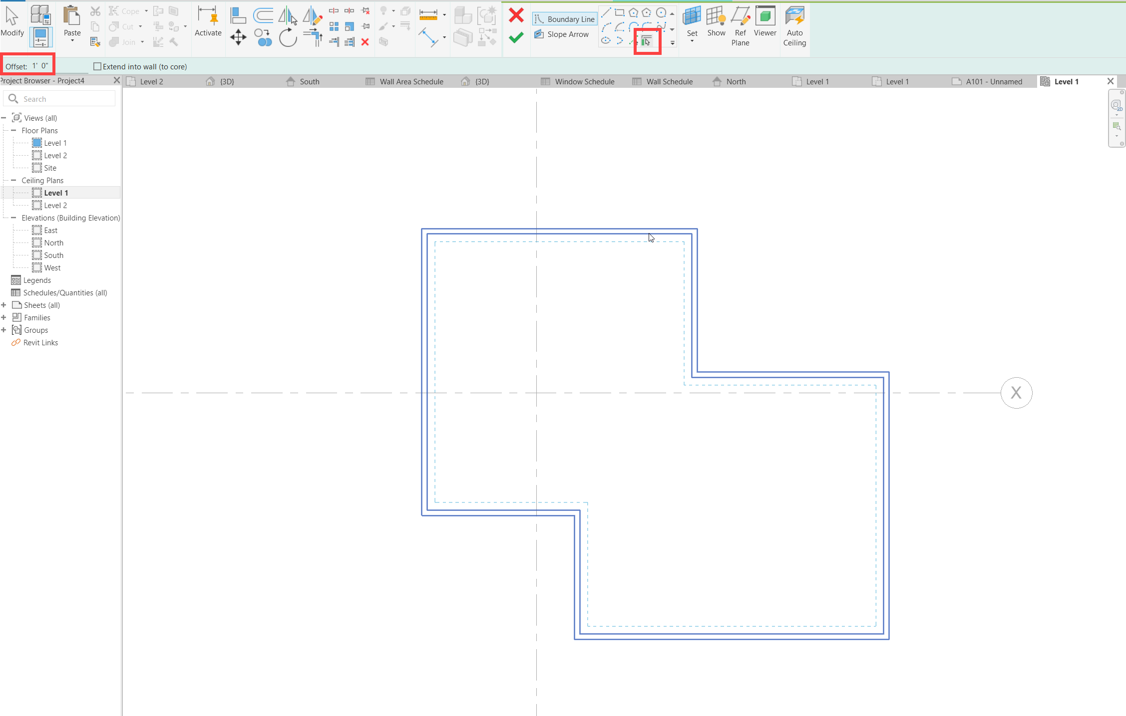 Revit 2023: How to define the distance between the edge of the wall and ...